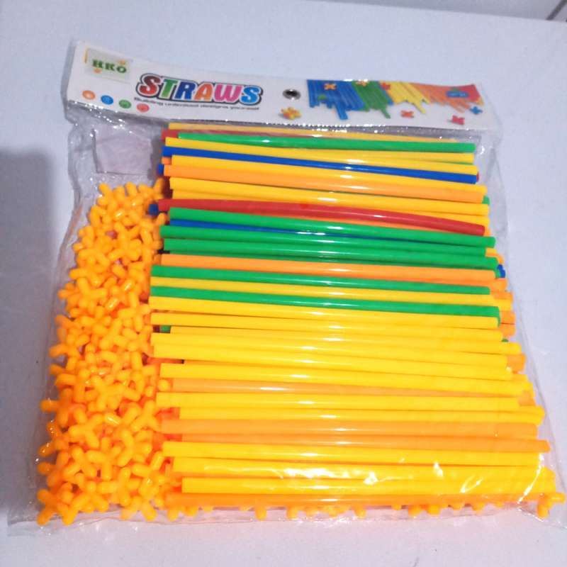 Promo MAINAN EDUKASI ANAK - MAGIC STRAW 200 PCS - MAINAN CALON INSINYUR ...