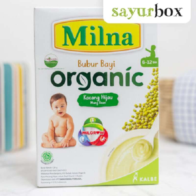 Jual Milna Bubur Bayi Organik Kacang Hijau 120 gram Sayurbox - JKT di ...