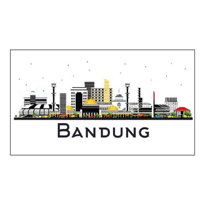 Promo Nasya Gaulcomp Stiker Ikon Kota Bandung Wall Sticker Tempelan ...
