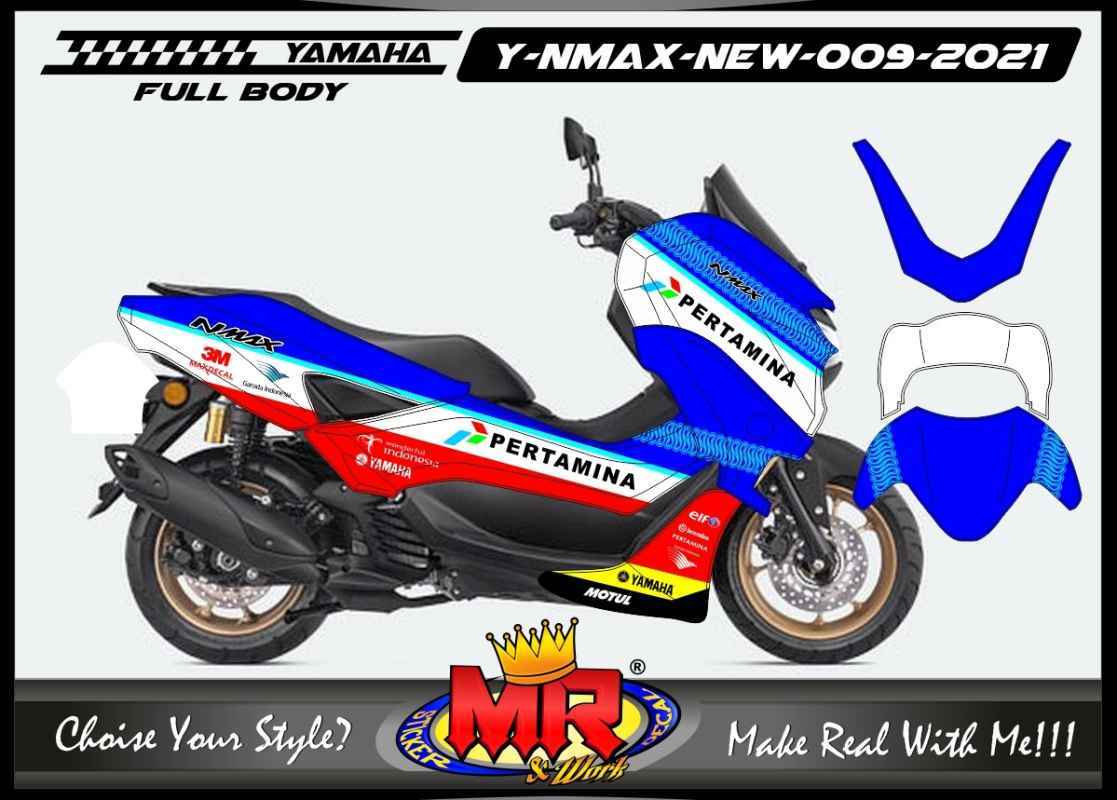 Promo Stiker Decal Motor Yamaha NMAX New Fullbody Stiker Racing ...