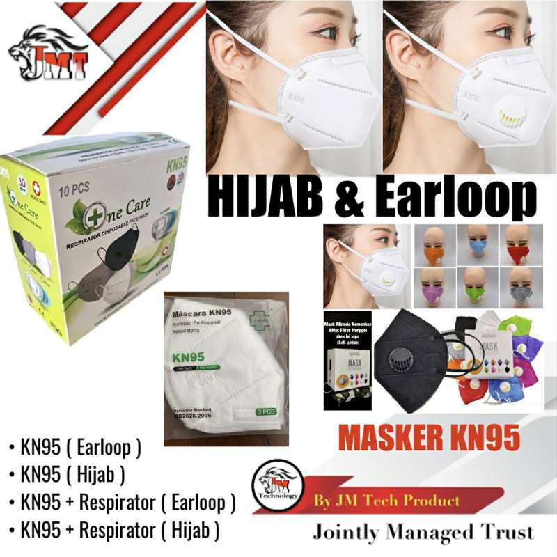 Jual Masker Hijab KN95 respirator 1 BOX 10 PCS di Seller ...