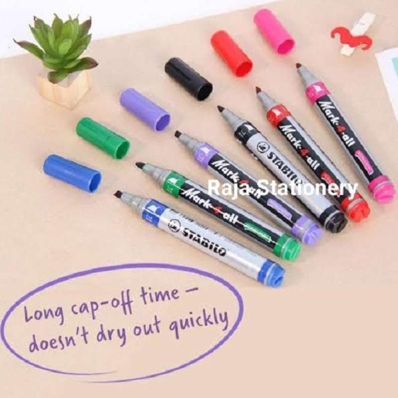 Jual Stabilo Permanent Marker Mark-4-All / Spidol Permanen Stabilo ...