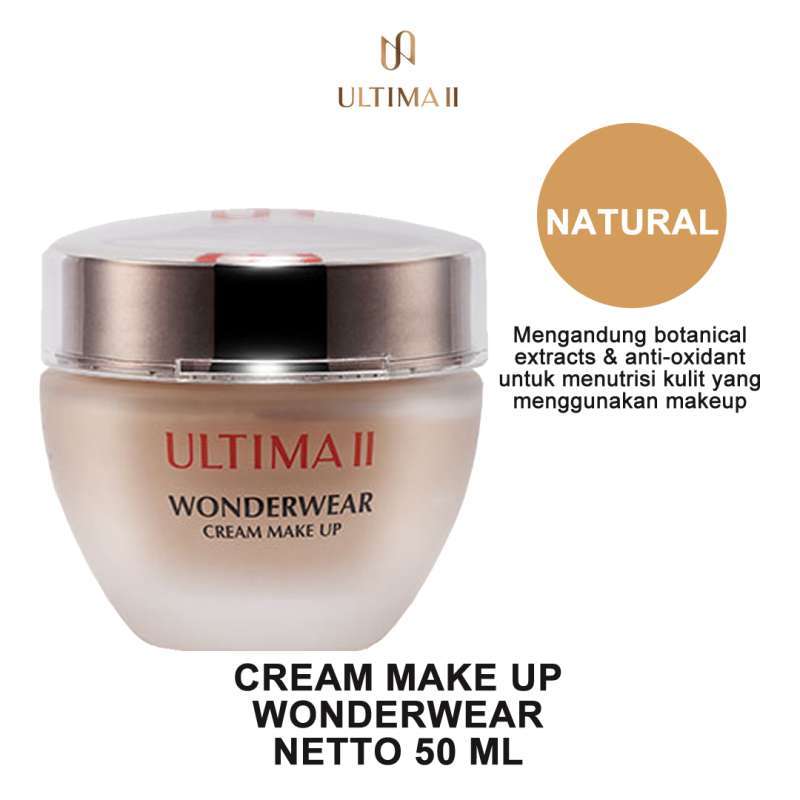 Jual Ultima Ii Wonderwear Cream Make Up Foundation Alas Bedak - Natural ...