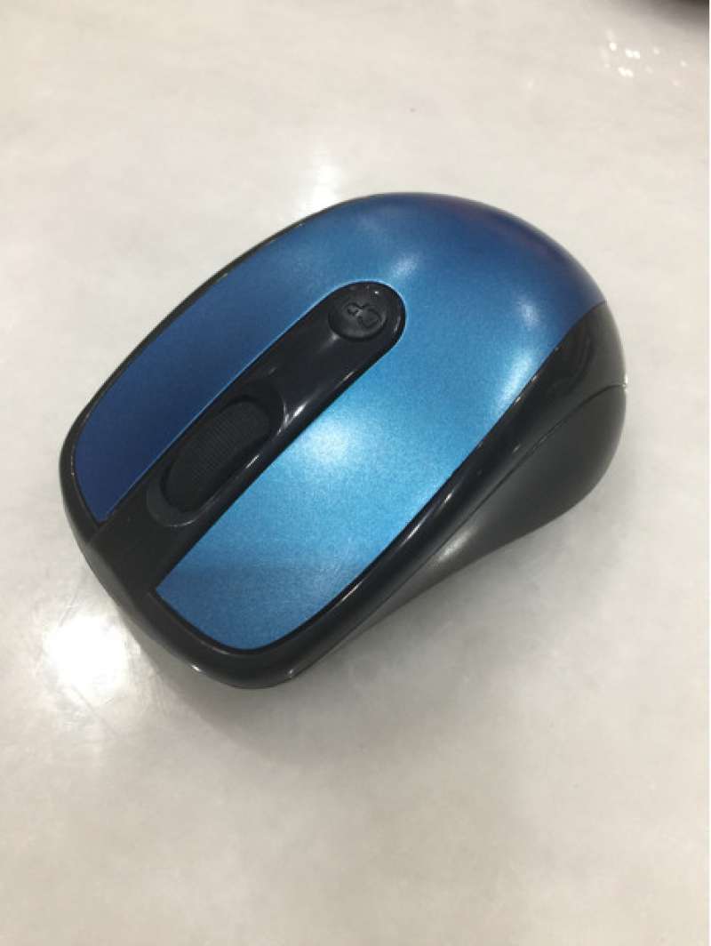 Jual Wireless Optical Mouse Small Size Usb 2.4ghz Plug And Use - Blue ...