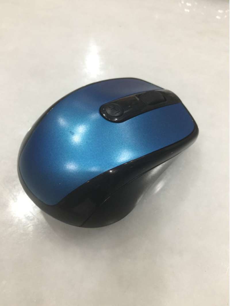 Jual Wireless Optical Mouse Small Size Usb 2.4ghz Plug And Use - Blue ...