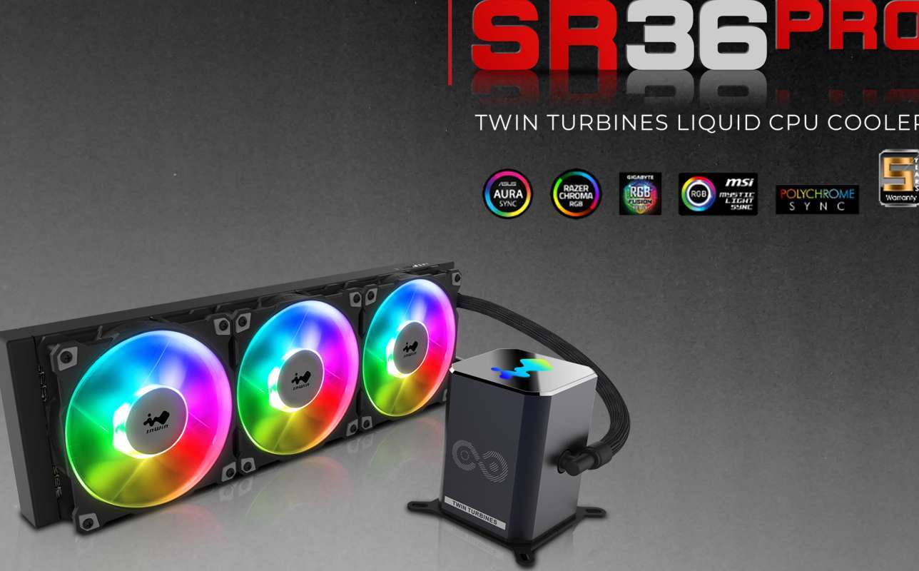 Jual INWIN SR36 PRO - 360 ARGB AIO Twin Turbines Liquid Cooler di ...