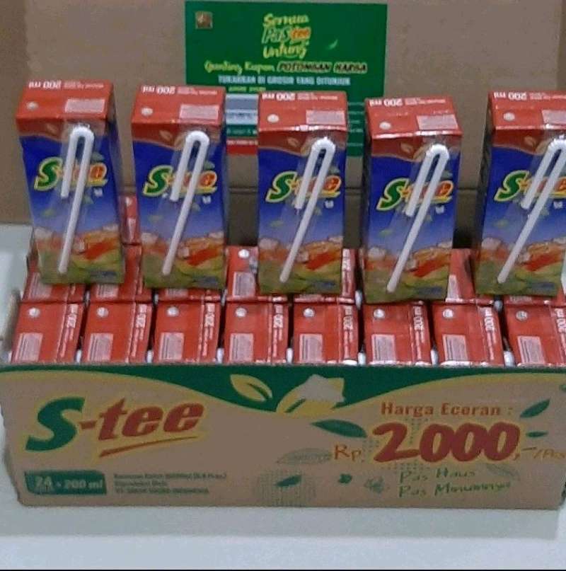 Jual S TEE kotak 200 ml Minuman teh SOSRO 1 karton isi 24 pcs di Seller ...