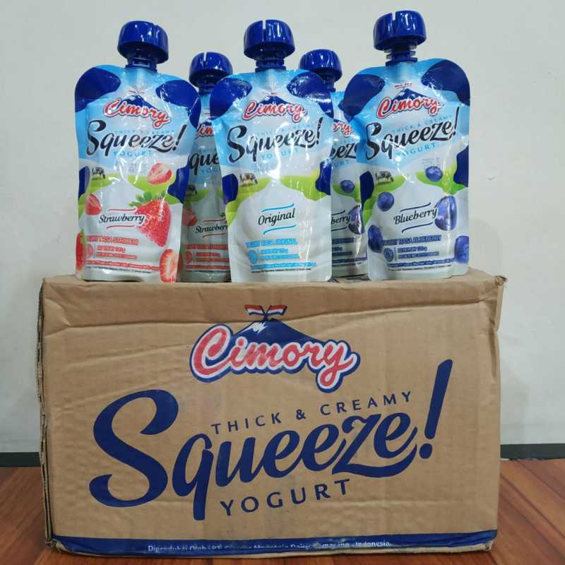 Jual CIMORY Squeeze Yogurt Pouch 120gr (1 karton) di Seller Toko Aneka ...