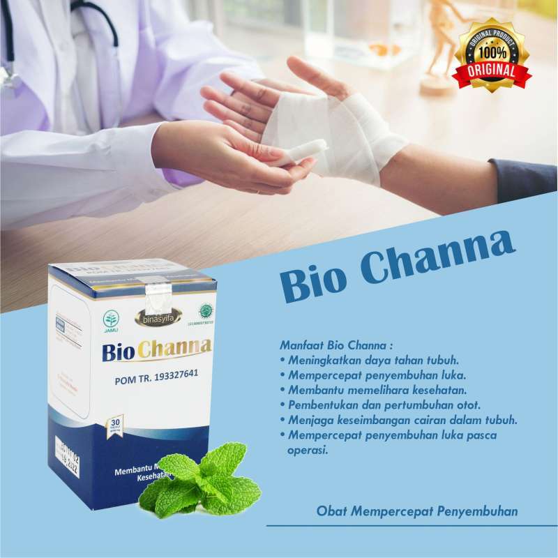 Jual 60 Kapsul Bio Channa - Atasi Luka dan Penyeimbang Cairan Tubuh ...