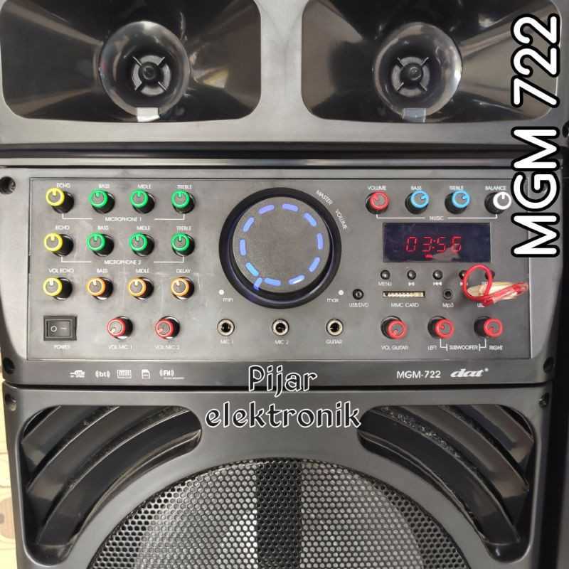 Jual Speaker Aktif Karaoke 12 Inch Dat Mgm 722 Subwoofer (belum Ongkir) Di Seller Quilla_elc ...