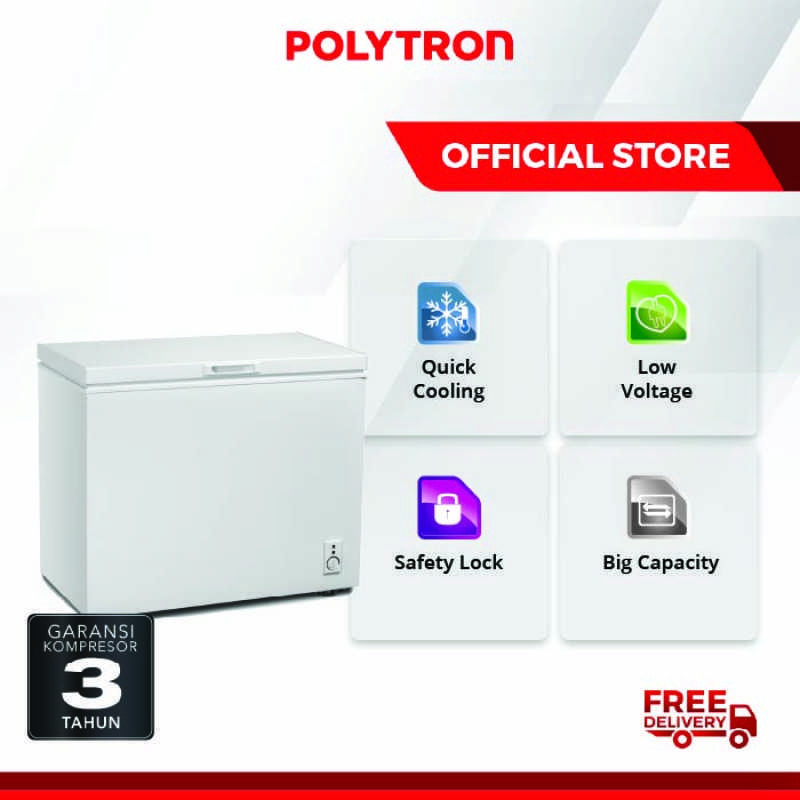 Jual Polytron Chest Freezer 200l Pcf 217-1 Di Seller Polytron Store ...