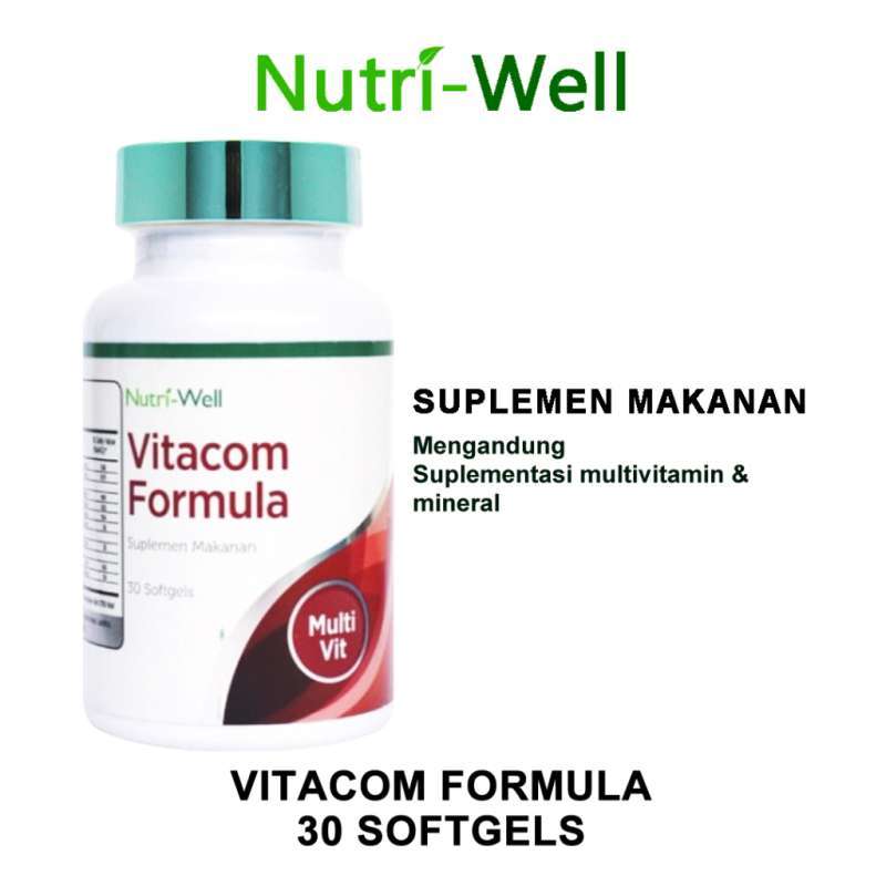 Jual NUTRIWELL VITACOM FORMULA NUTRI WELL MULTIVITAMIN MINERAL STAMINA ...