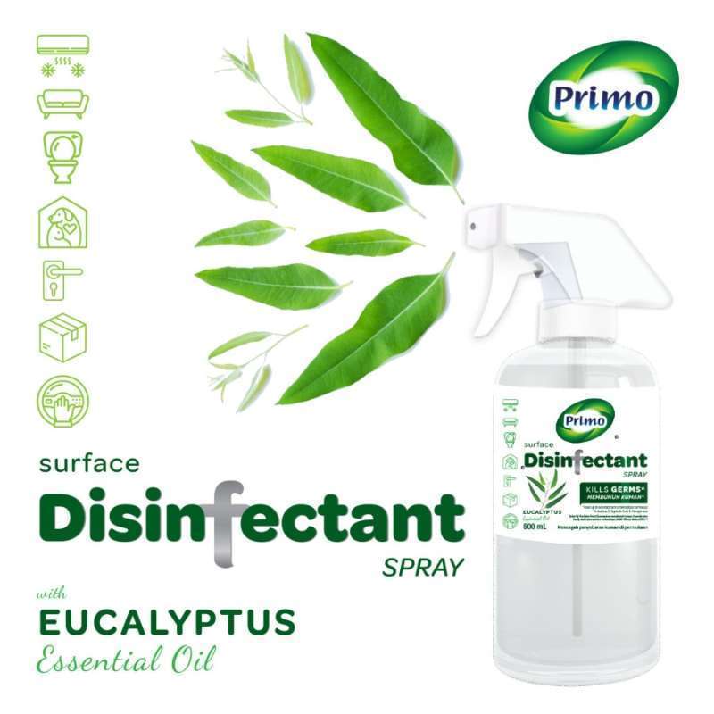 Jual PRIMO Disinfectant Spray 500 mL Eucalyptus di Seller toko abang ...