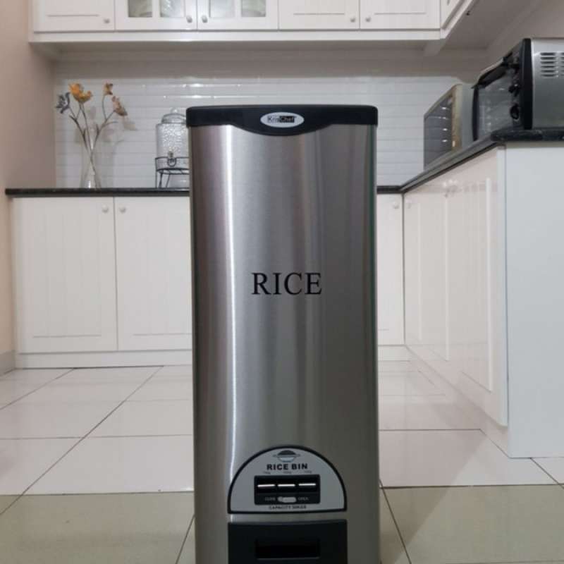 Jual Krisbow Krischef rice box dispenser beras tempat beras 30 kg di ...
