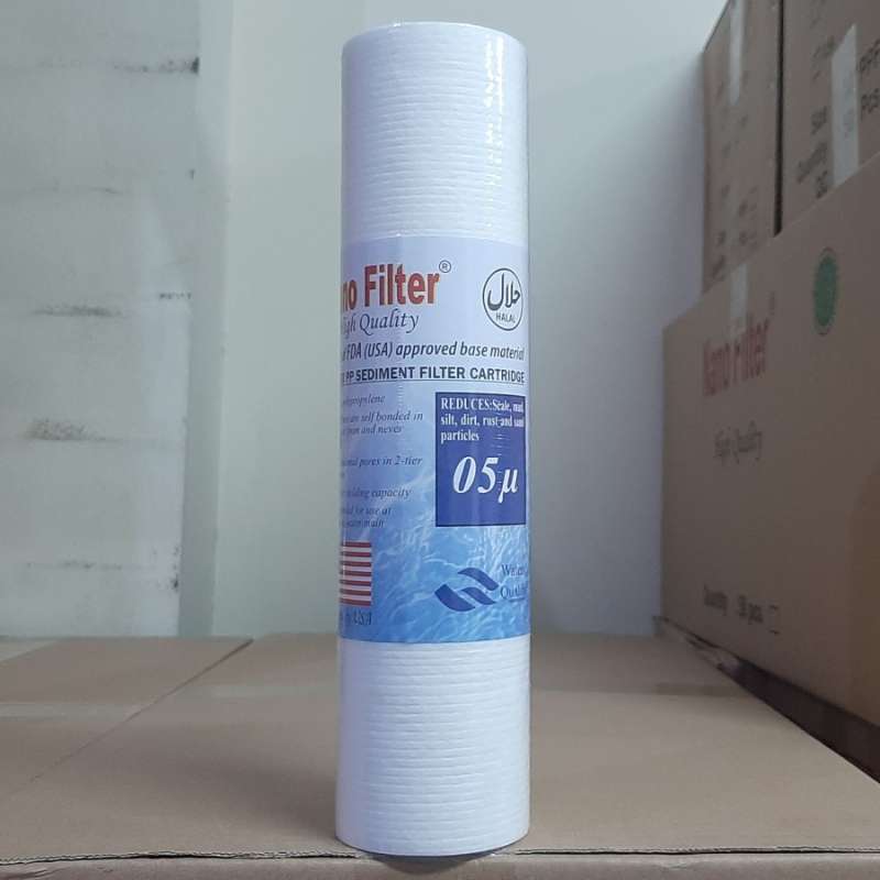 Jual 5pcs Cartridge Filter Air / Sediment / Water Filter 10 Nano Filter ...