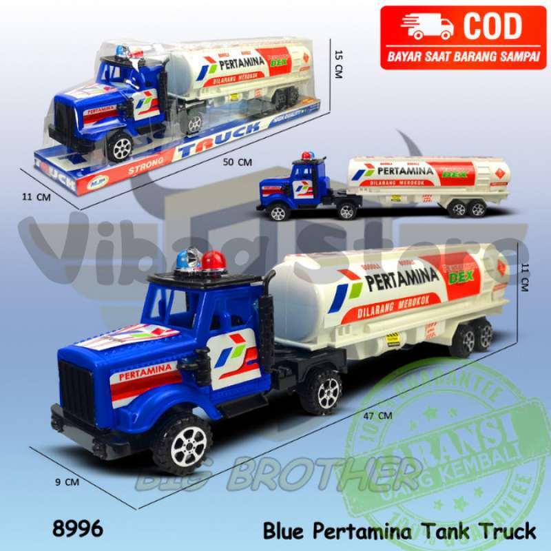 Jual Truk Trek Mainan Fire Tank Mobil Tangki Pertamina BigBrother 8996 ...