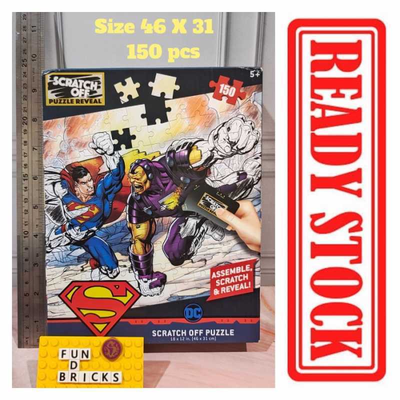 Promo Prime 3D Scratch Of Puzzle Reveal Superman & Mogul 150pcs Diskon ...