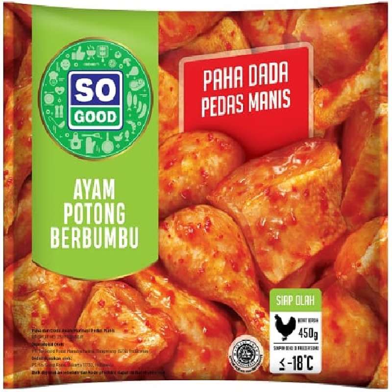 Jual Ayam Potong Paha & Dada Pedas Manis So Good Chicken Breast / Thigh ...