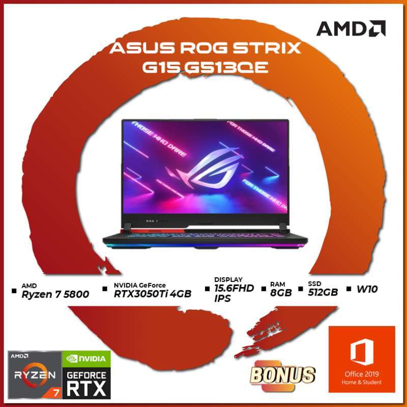 Jual Asus ROG STRIX G15 G513QE R7R5B6TO - Ryzen 7 5800 8GB 512ssd ...