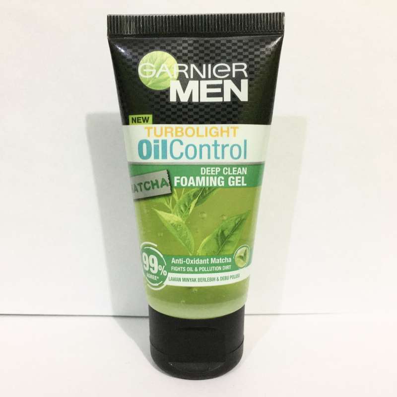 Promo Garnier Men Turbo Light Oil Control Matcha Foaming Gel 50ml ...