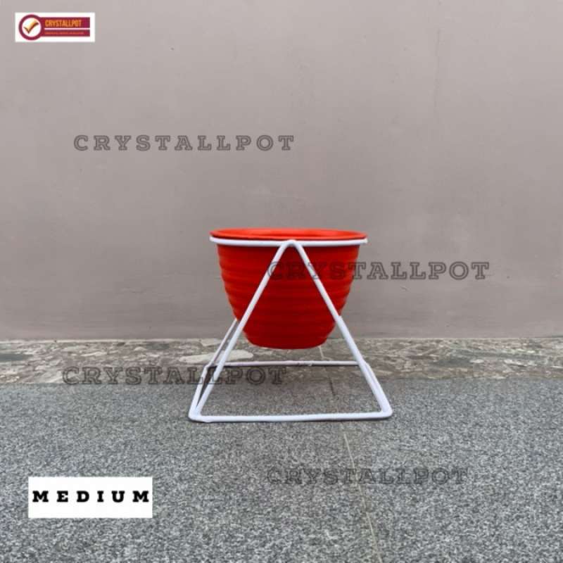 Jual standing pot bunga segitiga | rak pot bunga segitiga - standing ...
