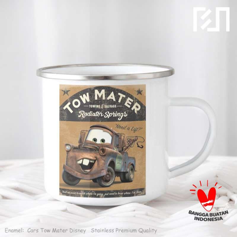 Promo Enamel Mug Desain Cars Tow Mater Disney Diskon 8% di Seller ...