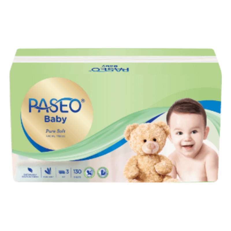 Jual Paseo Baby Pure Soft Facial Tissue 130 Sheets Di Seller Sajira ...
