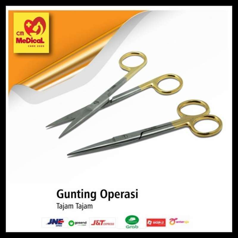Jual Gunting Operasi Bedah 14,5cm Gold Onemed Di Seller Madinah88 ...