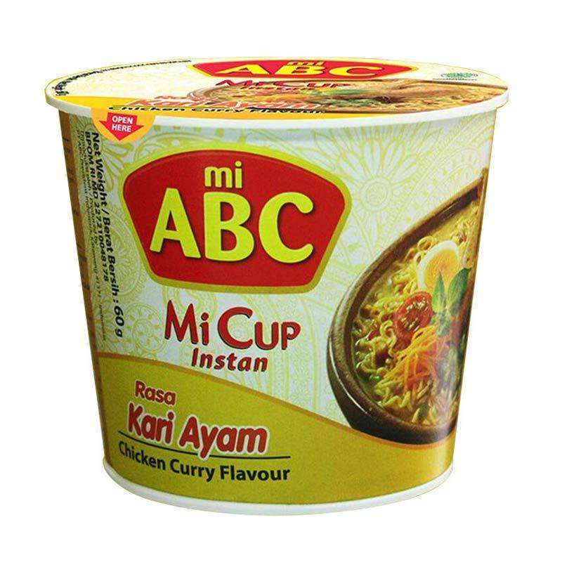 Promo Mie ABC Kari Ayam Mie Instant [60 g/ Cup] Diskon 5% di Seller ...