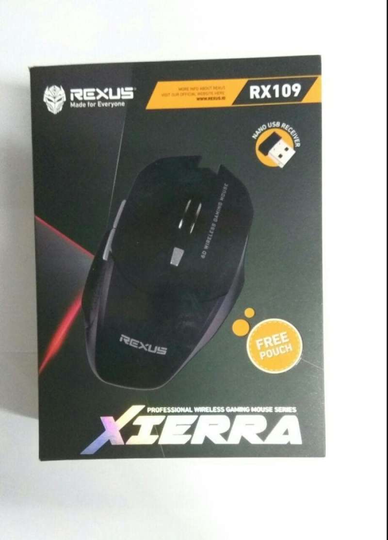 Jual Rexus RX109 Xierra Professional Wireless Gaming Mouse - Multicolor ...