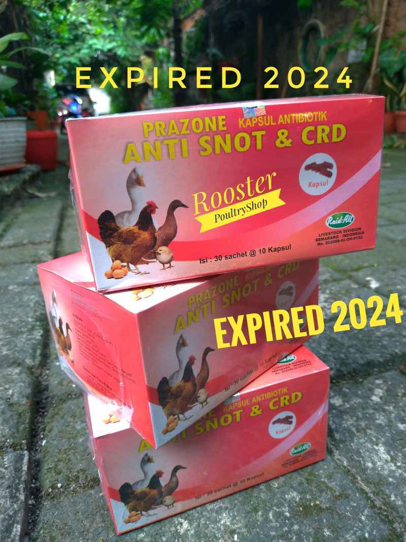 Jual 1 Dus CRD PRAZONE isi 30 Sachet Obat Ayam Flu Pilek Obat Ngorok ...