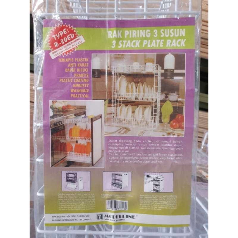 Jual Rak Piring dan Botol Putih Modeline B30ED di Seller Toko Sinar ...