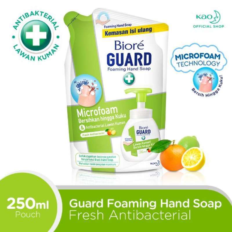 Jual Biore Fresh Antiseptic Pouch Hand Soap Microfoam [250 mL] di ...