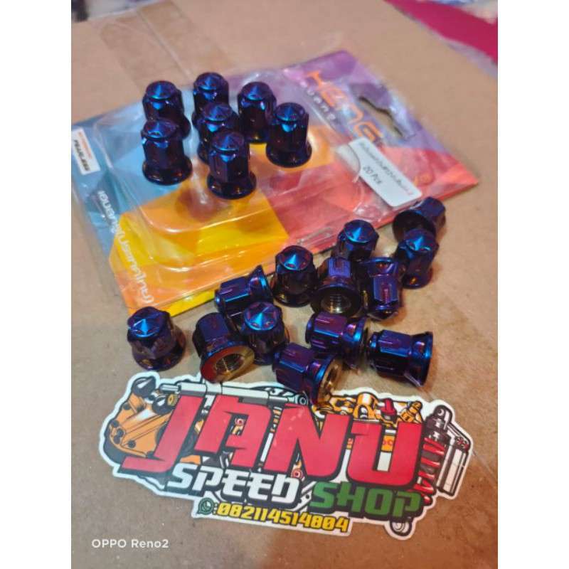 Jual MUR BAUT HEAD NINJA R DAN RR M8 DRAT 12 BLUE HENG THAILAND di ...