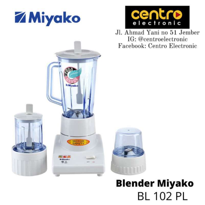 Jual Blender Miyako 3 in 1 BL102PL di Seller Centro Electronic ...