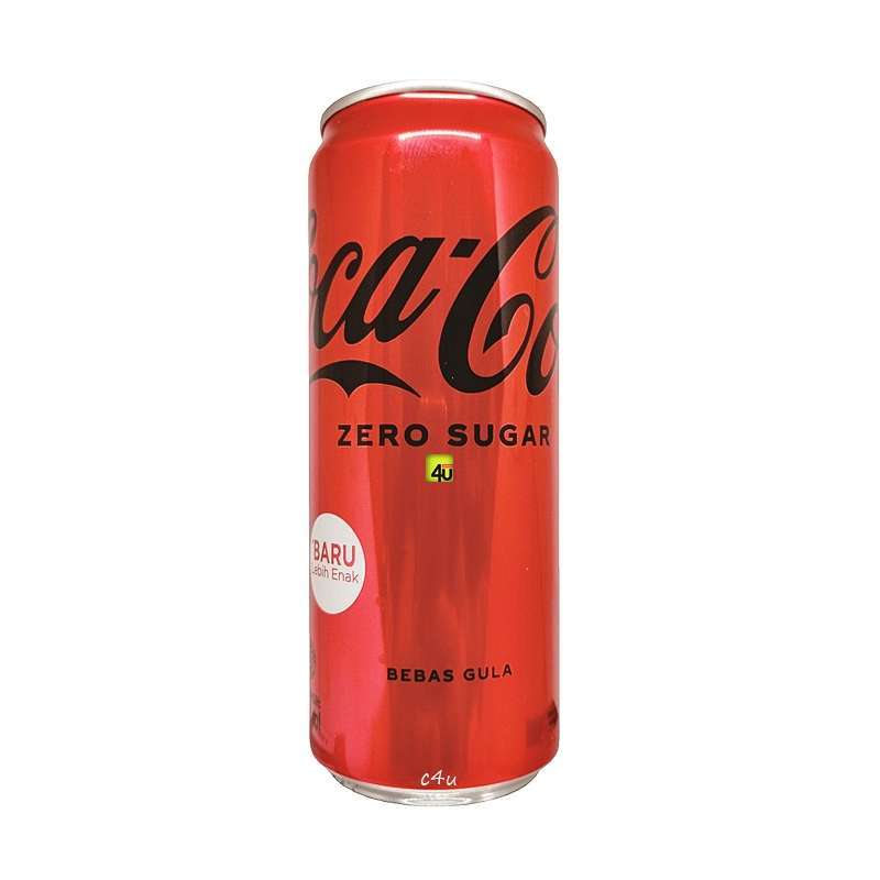 Jual Coca-Cola ZERO - Carbonated Cola No Sugar Drink RTD - Kaleng 330ml ...