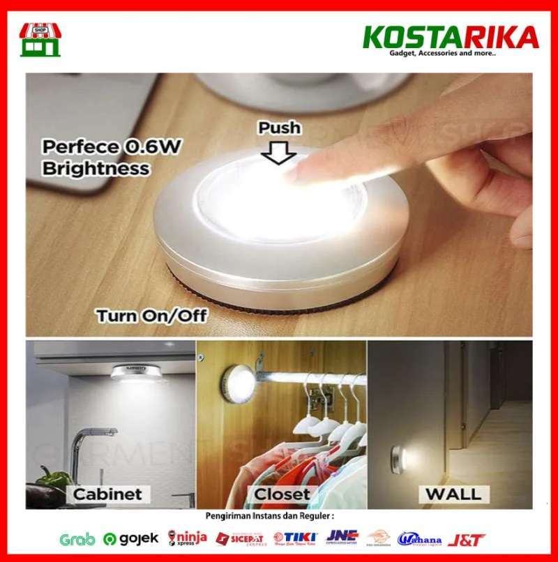 Jual Stick Click Touch Lamp Lampu Tempel Tekan Sentuh LED Mini Darurat ...