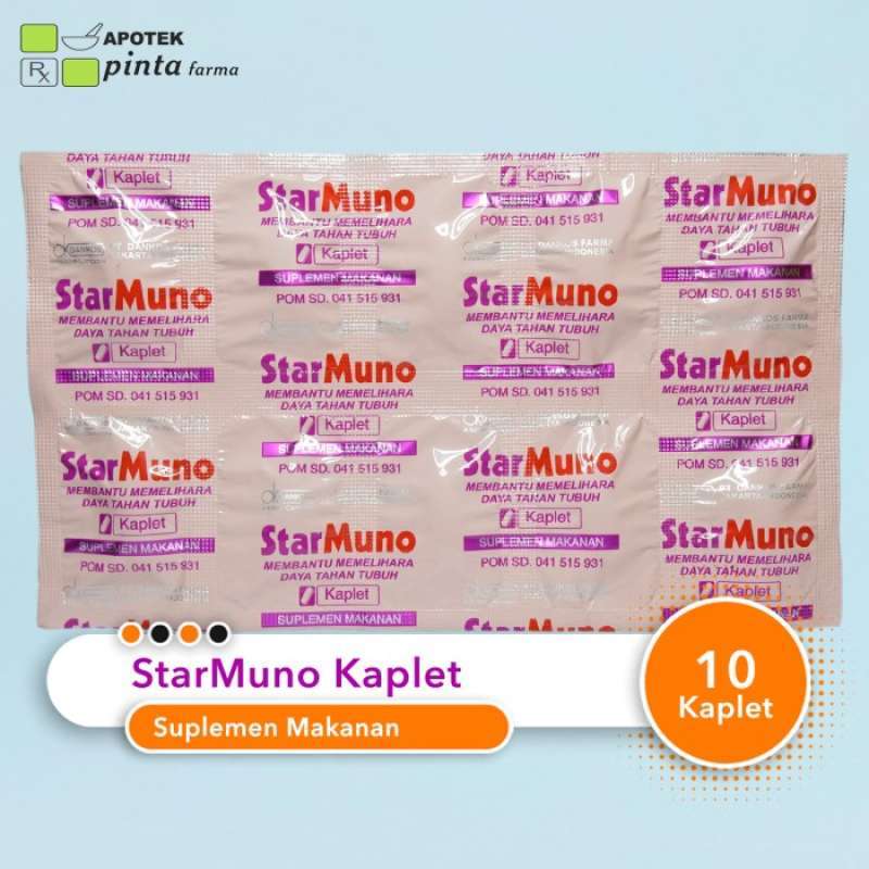 Jual Multivitamin Starmuno 10 Kaplet di Seller Apotek Pinta Farma ...