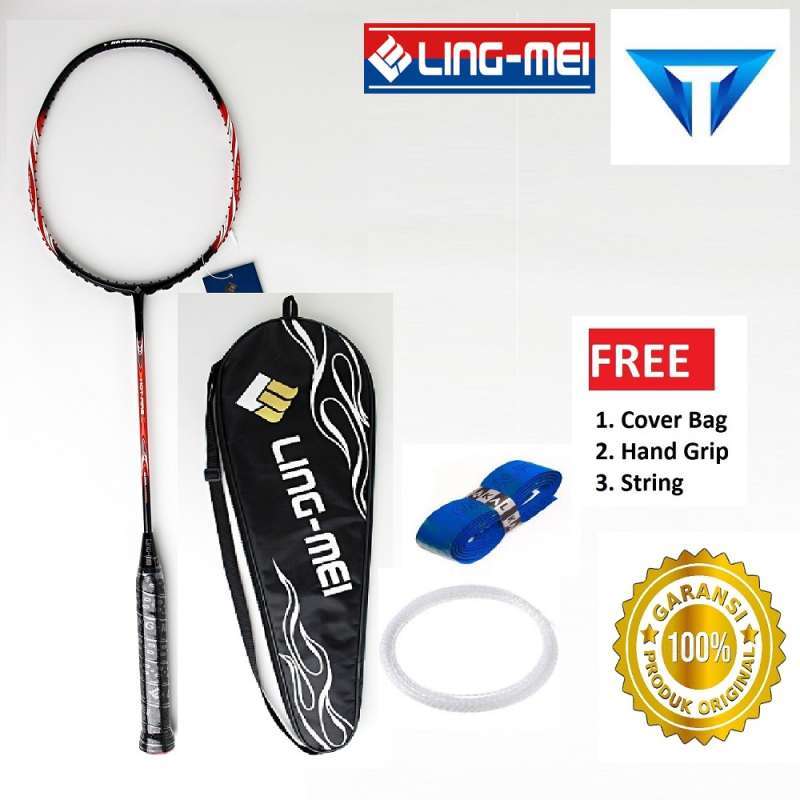 Jual LING MEI H-3 Racket Badminton Graphite Original For Profesional ...