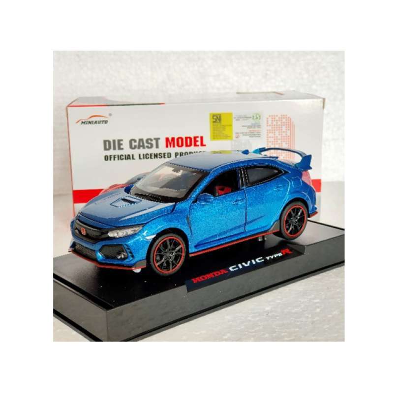 Jual Miniauto Honda Civic Type R Blue Sky (biru Langit) Skala 1 :32 Di ...