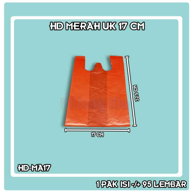 Jual Plastik Tenteng Uk 17 Warna Merah - Kantong Plastik Ukuran Kecil ...