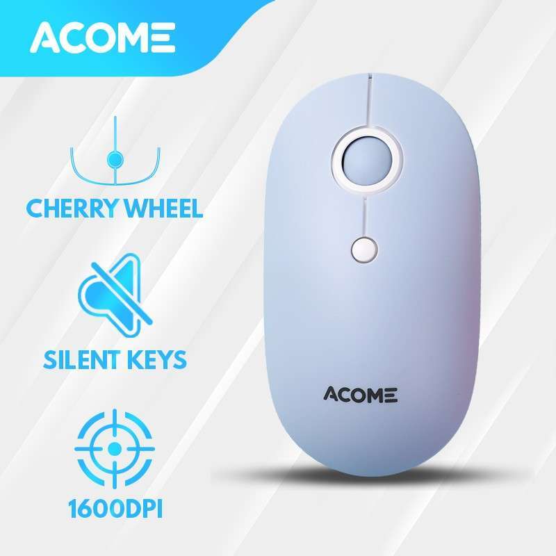 Jual ACOME AM300 Mouse Fashion Color Wireless Silent Click Ergonomic ...