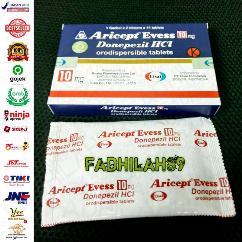 Jual ARICEPT EVESS 10 MG DONEPEZIL HCI 10 MG BLISTER ORIGINAL 14 ...