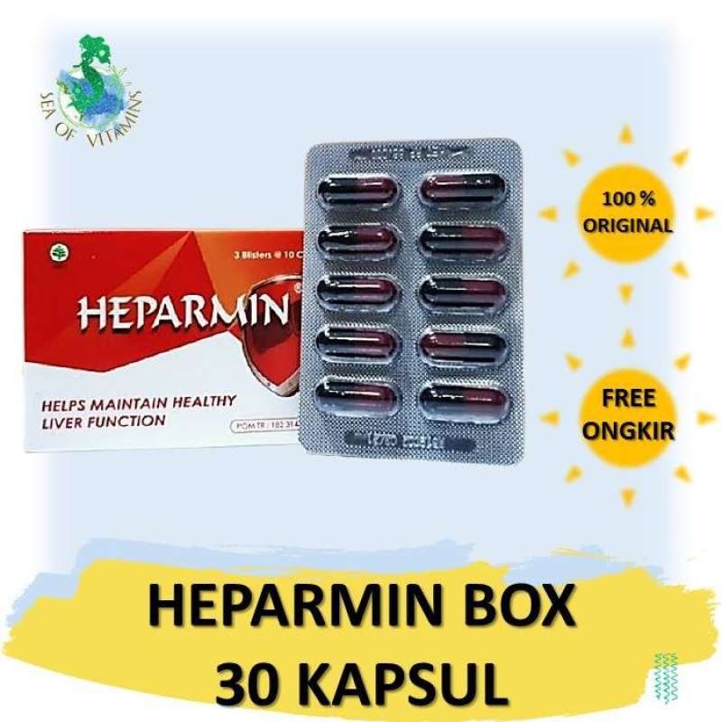 Jual Heparmin Box Isi 30 Kap - obat penyakit harti - obat liver - obat ...