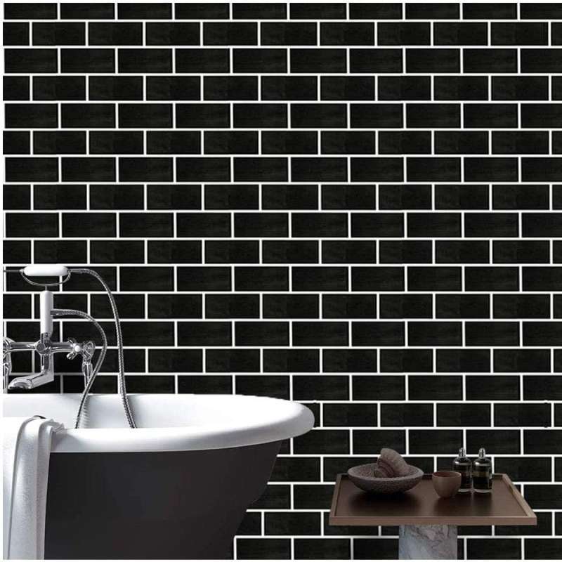 Jual Wallpaper Dinding Bata Hitam 10m X 45cm Di Seller Dyas Grosir