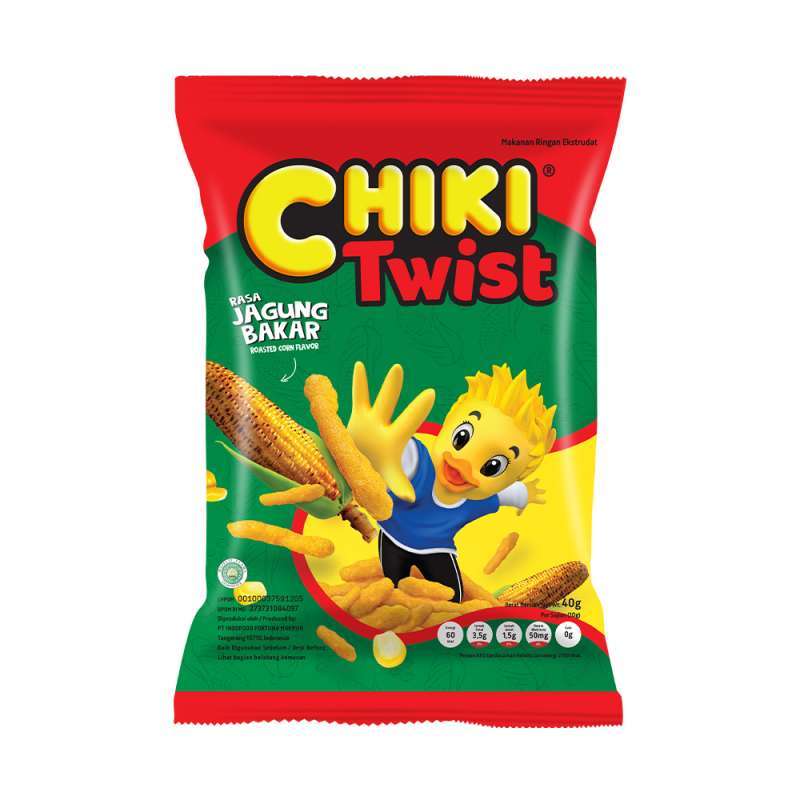 Promo Chiki Twist Jagung Bakar 40 Gr - 3 Pcs Halal Diskon 11% Di Seller ...