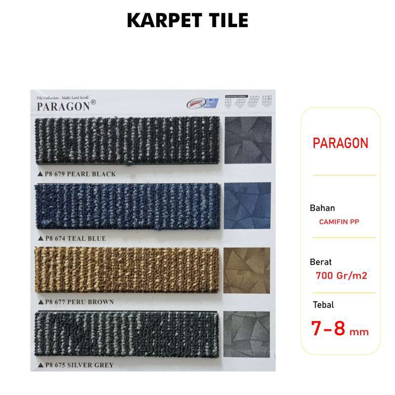 Jual Karpet Kantor dan Lantai Tile Paragon di Seller Bakul Karpet - Kab ...