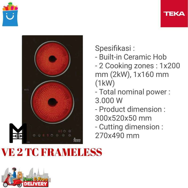 Jual Built-in Ceramic Hob Teka ( Tz 6315 / Vt Tc 2p.1 / Ve2 Frameless ...