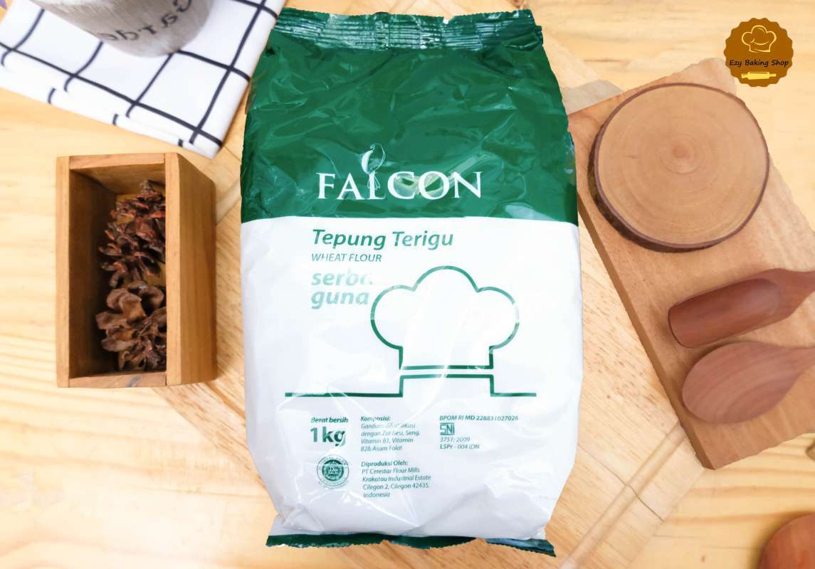 Promo Falcon Hijau Tepung Terigu Serbaguna 1kg Diskon 16% di Seller Ezy ...