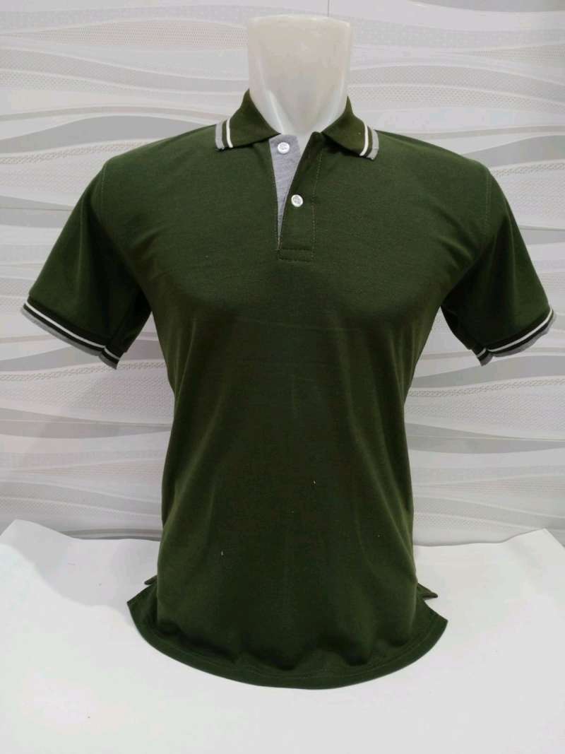 Jual Kaos kerah lis / Baju kerah polo shirt - S Army di Seller ...